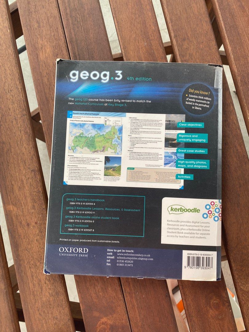 Geography (Geog.3) Textbook, Hobbies & Toys, Books & Magazines, Textbooks on Carousell