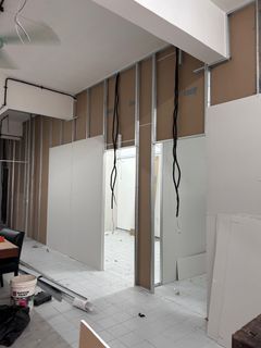 PARTITION BOARD GYPSUM WALL l pasang dinding jenis kering, Furniture ...