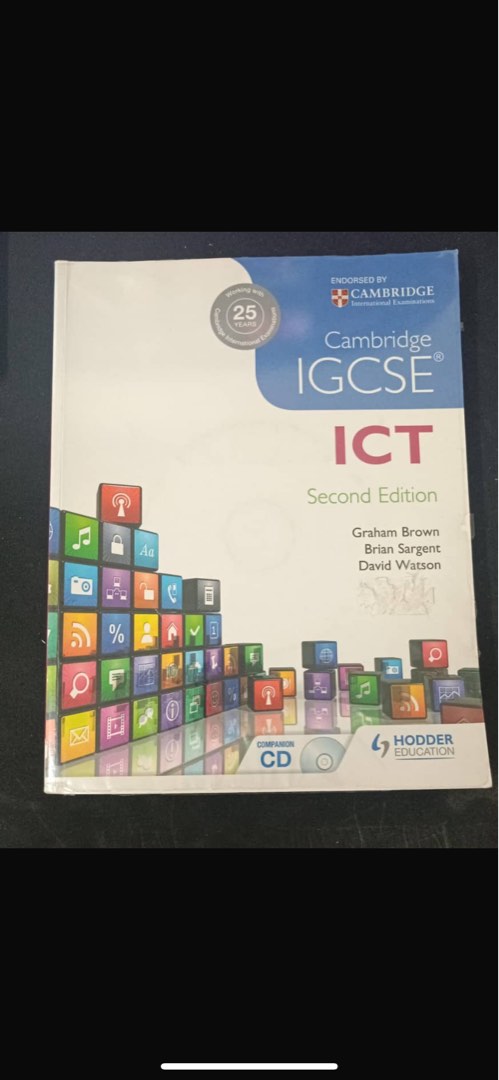 ICT textbook CAMBRIDGE IGCSE ( with CD), Hobbies & Toys, Books ...