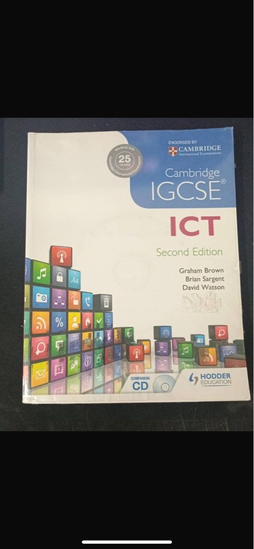 ICT textbook CAMBRIDGE IGCSE ( with CD), Hobbies & Toys, Books & Magazines, Textbooks on Carousell