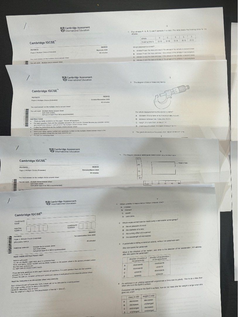 Igcse physics paper 2 past year papers, Hobbies & Toys, Books ...