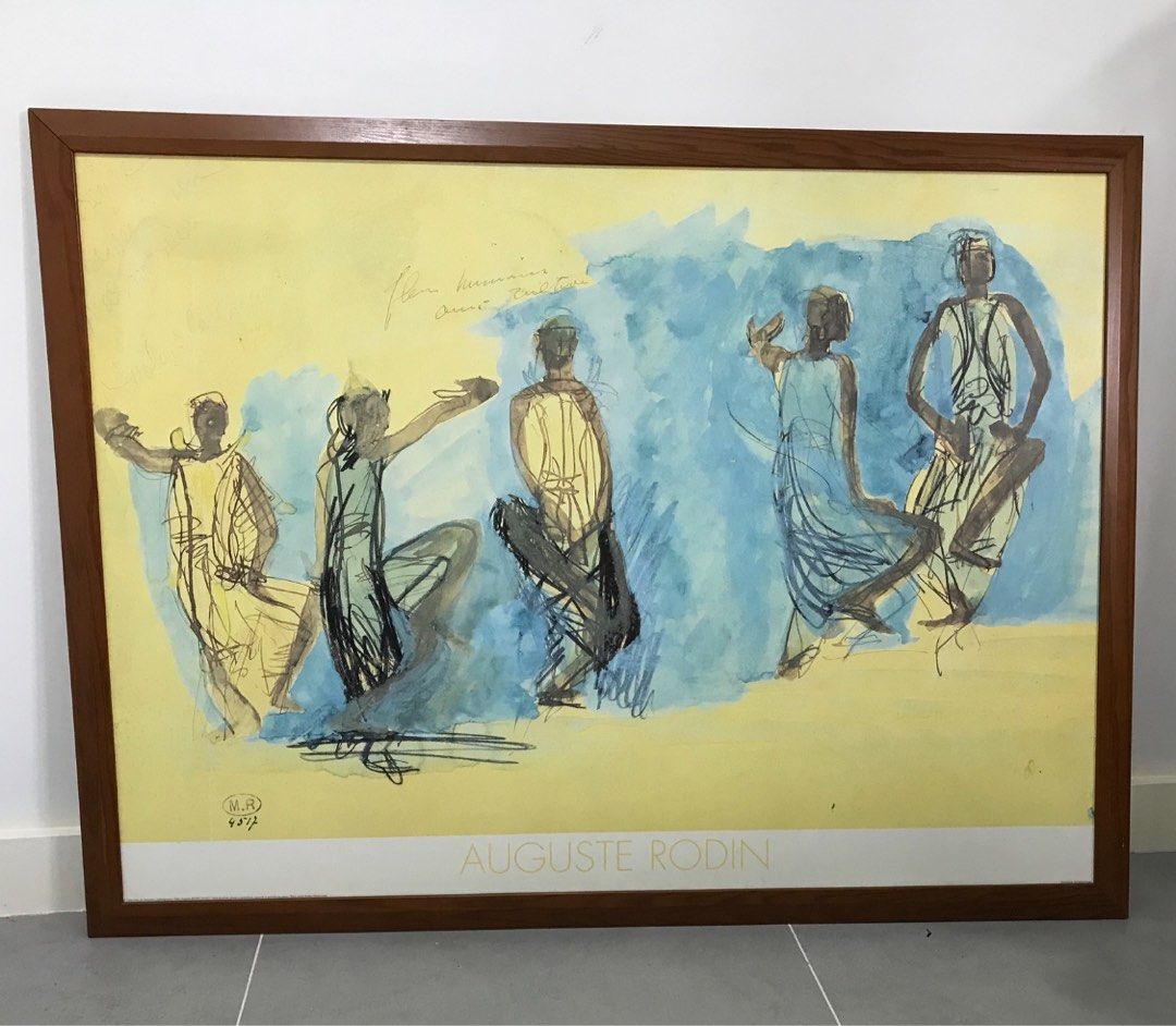 IKEA Painting Aguste Rodin, Furniture & Home Living, Home Decor, Other ...