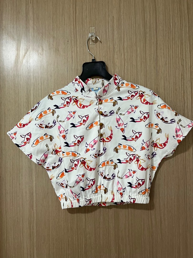 Modparade Koi fish top, Women's Fashion, Tops, Shirts on Carousell