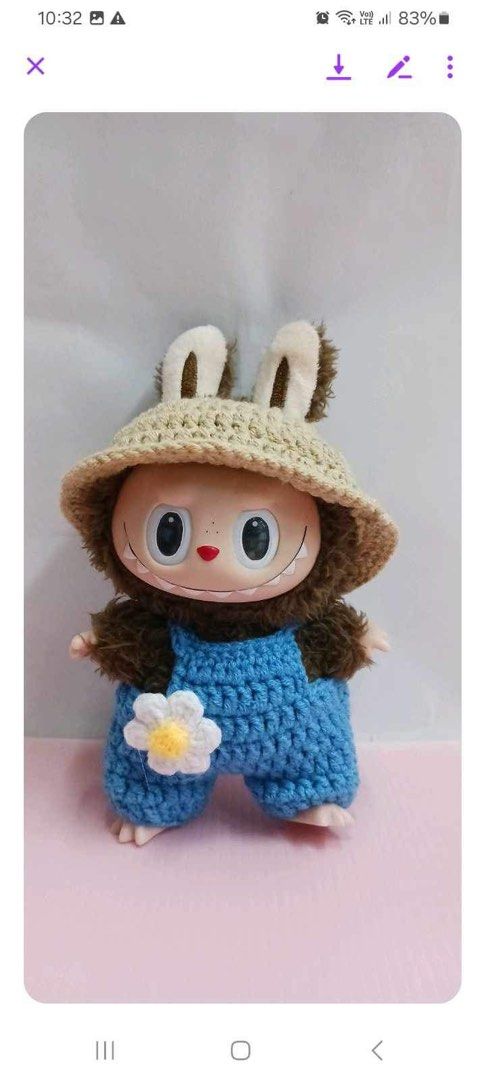 Labubu Chestnut V1 Costume Popmart, Hobbies & Toys, Toys & Games on ...