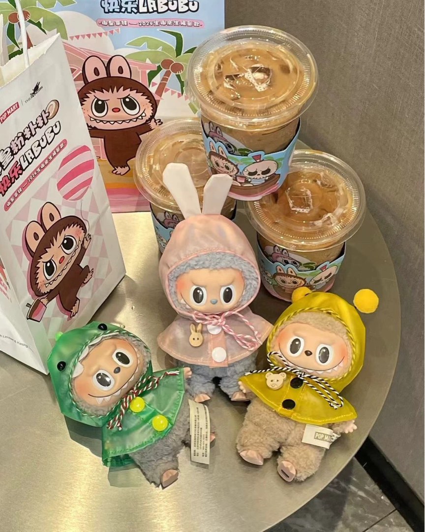 Labubu clothing mcdonalds raincoat pikachu, Hobbies & Toys, Toys ...