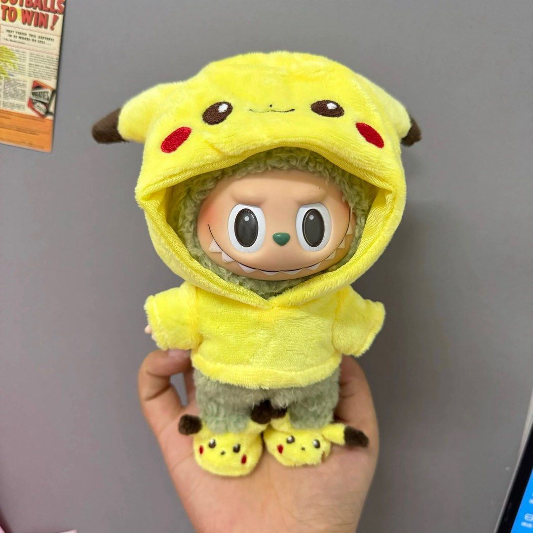 Labubu clothing mcdonalds raincoat pikachu, Hobbies & Toys, Toys ...