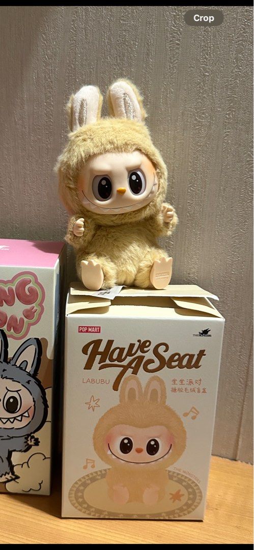 Popmart Labubu V2 (Have A Seat) Baba, Hobbies & Toys, Toys & Games on ...