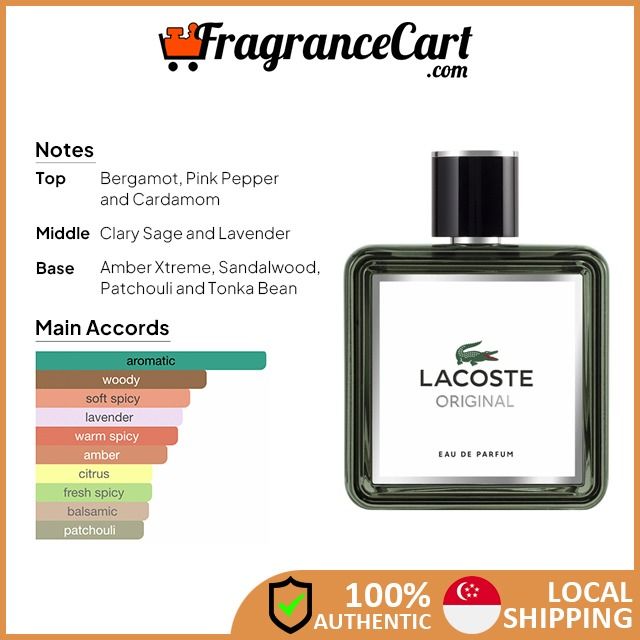 Lacoste Original EDP for Men (100ml) [Brand New 100% Authentic Perfume ...