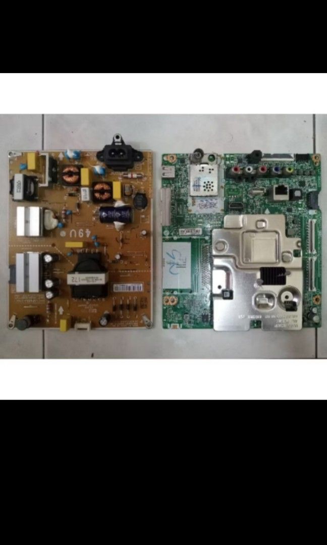 L-G 49UJ632T (( SCREEN ROSAK )) POWER BOARD & MAIN BOARD ( 2ND ) CAN ...