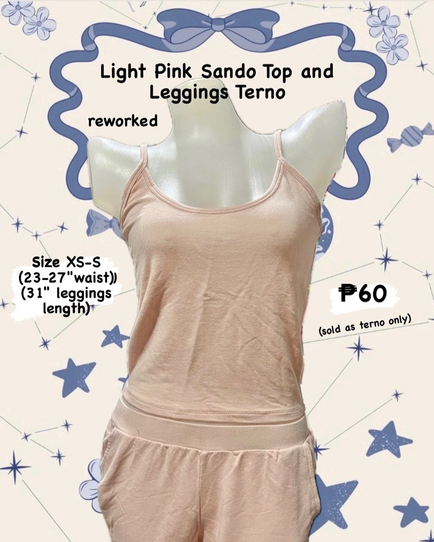 Light Pink Terno / Sleeping Wear Terno / Comfy Set Coordinates, Women's ...