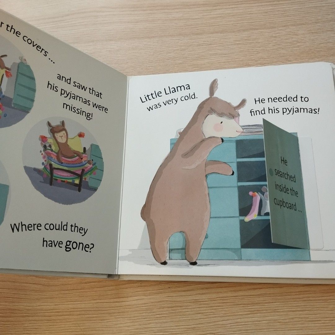 Llama Who Lost His Pyjama Boardbook with Lift the Flaps, Babies & Kids ...