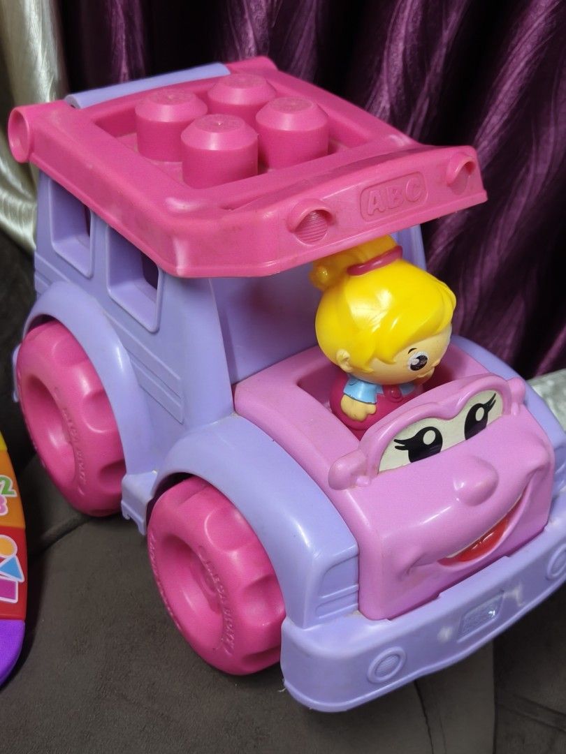 Mega block car with figure, Hobbies & Toys, Toys & Games on Carousell