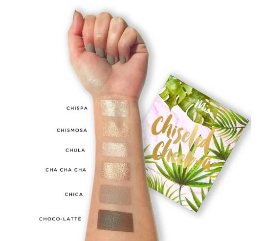 Mia del Mar Chiseled Cheek-A Highlight + Contour Palette, Beauty ...