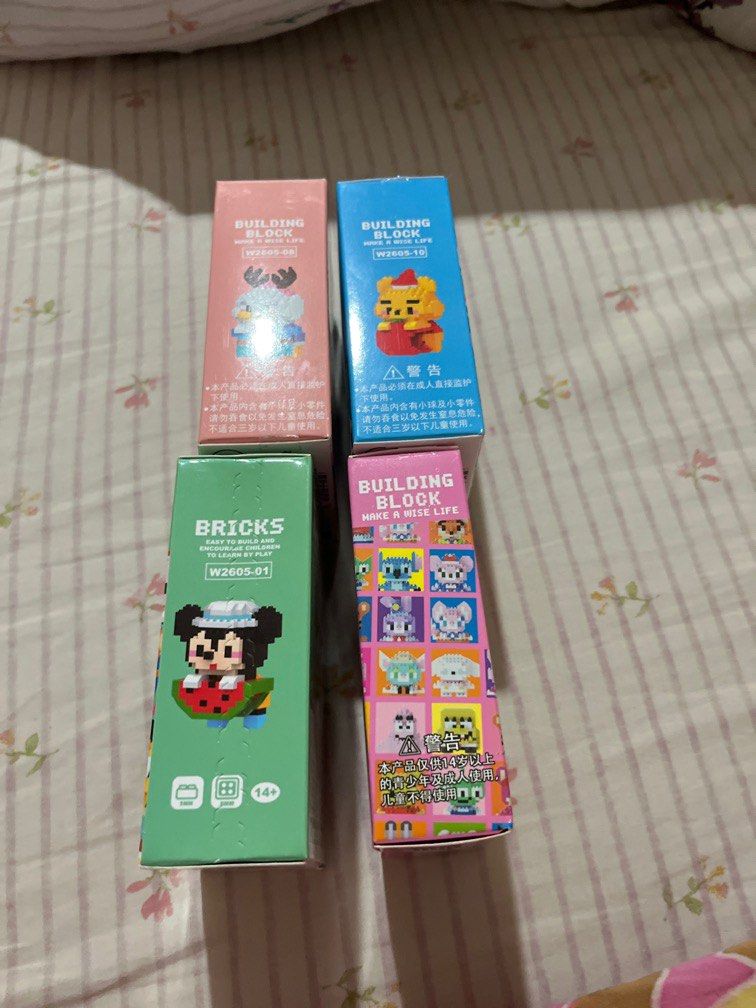 Mini Characters Building Blocks (4), Hobbies & Toys, Stationery & Craft ...