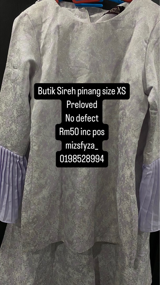 Mini kurung sireh pinang, Women's Fashion, Muslimah Fashion, Baju ...