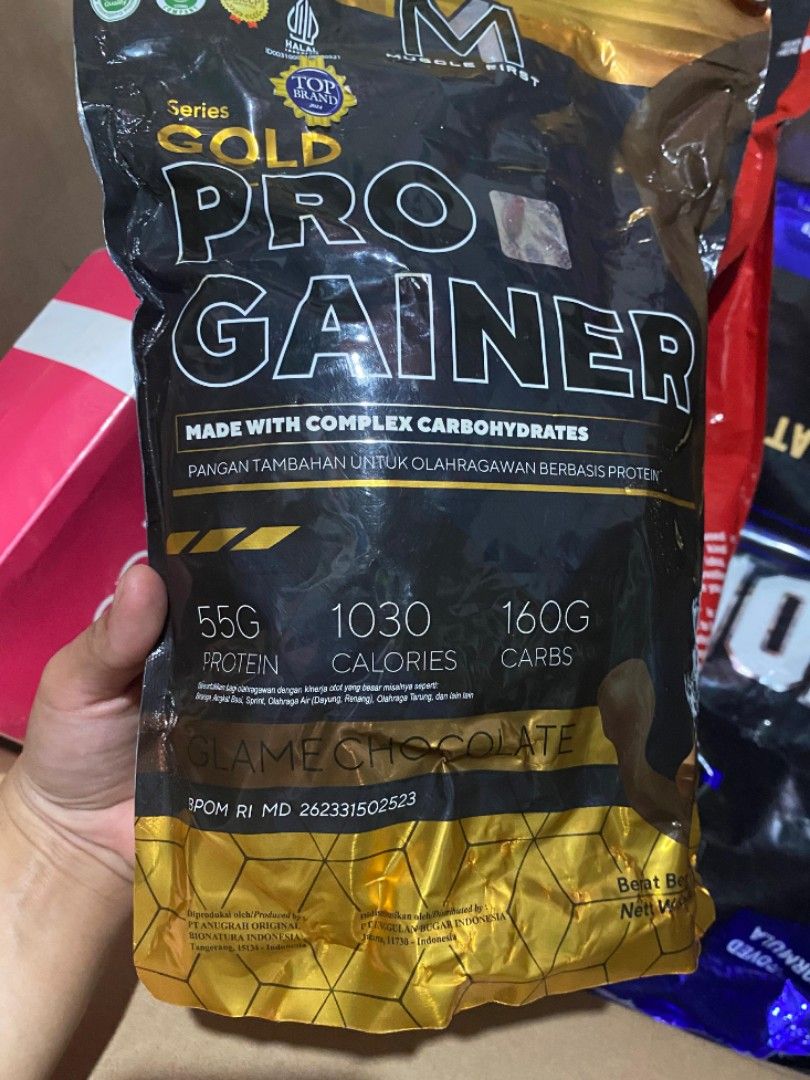 Muscle First Pro Gainer Susu Gym Protein 2lbs/900gr - Glame Chocolate ...