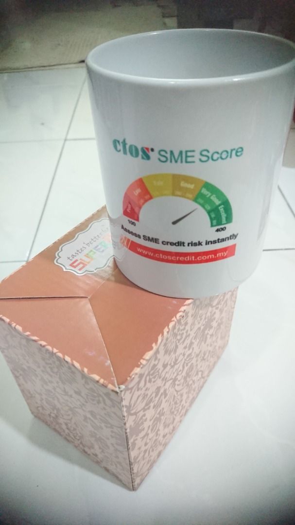 New CTOS SME Score Meter Exclusive Premium Mug, Furniture & Home Living ...