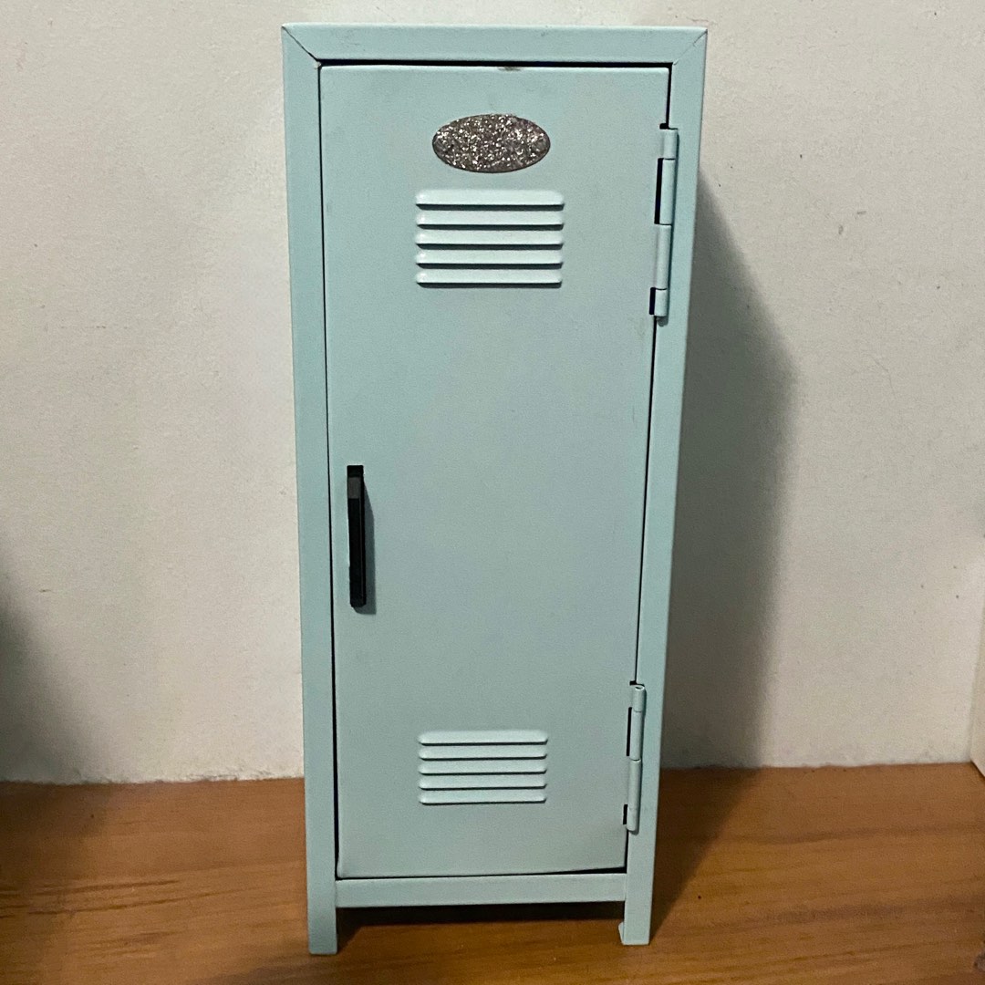 Noomi Pastel Blue Mini Locker, Furniture & Home Living, Home Decor ...