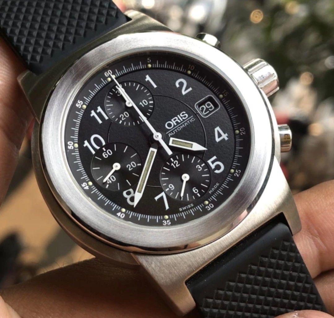 ORIS BC3 Chrono Watch ORI, Fesyen Pria, Jam Tangan di Carousell