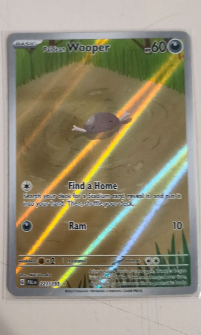 Paldean Wooper Pokemon Trading Card Game TCG, Hobbies & Toys, Toys ...