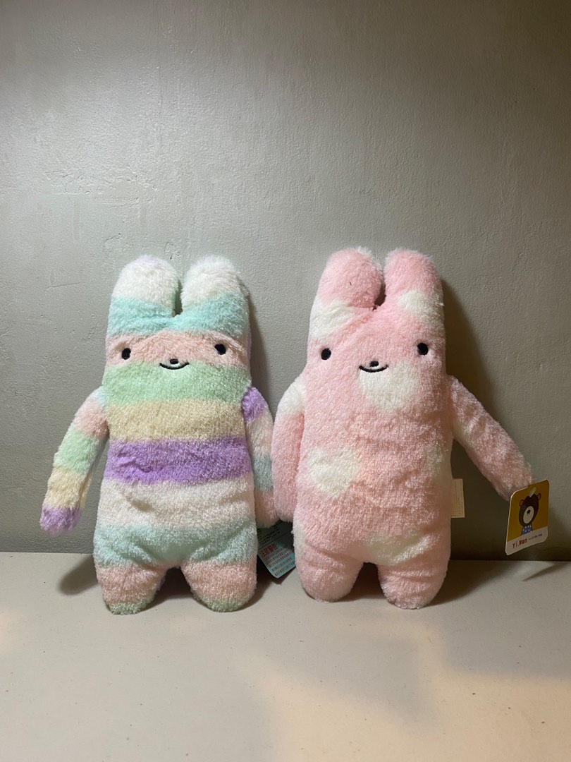 Pastel japanese rabbits plush toy - Taiwan market, Hobbies & Toys, Toys ...