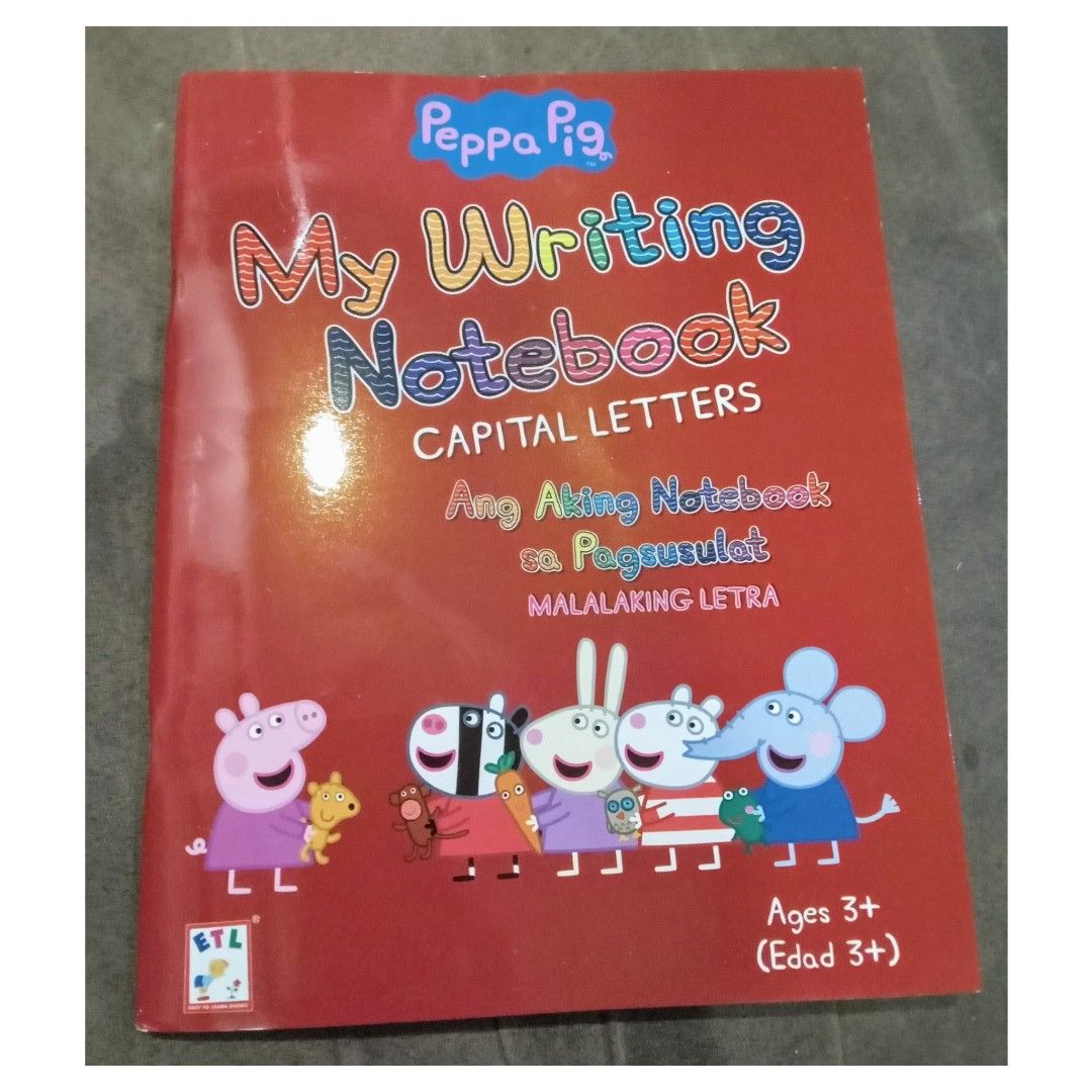 Peppa Pig My Writing Notebook Capital Letters / Ang aking notebook sa ...