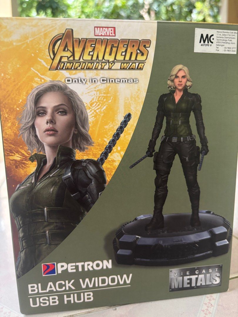 Petron Marvel Avengers Infinity War Black Widow Usb Hub, Hobbies & Toys ...