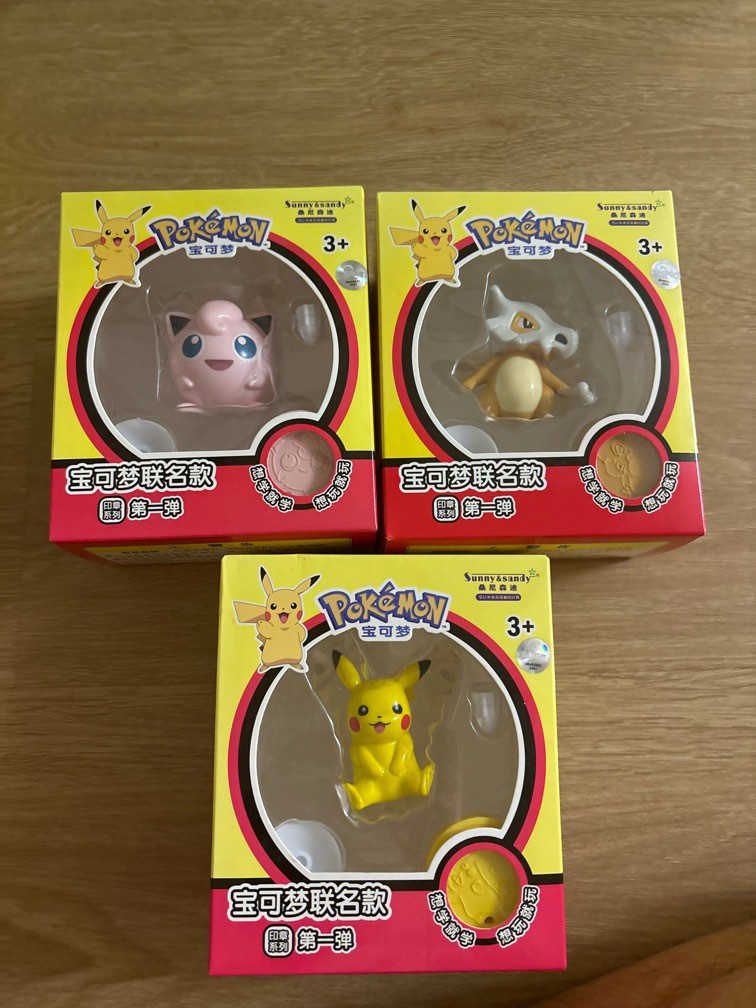 pokemon figure sunny&sandy pikachu jigglypuff cubonr, Hobbies & Toys ...