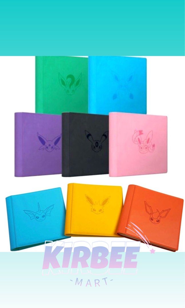 Pokemon tcg binder, flareon and vaporeon, Hobbies & Toys, Toys & Games ...