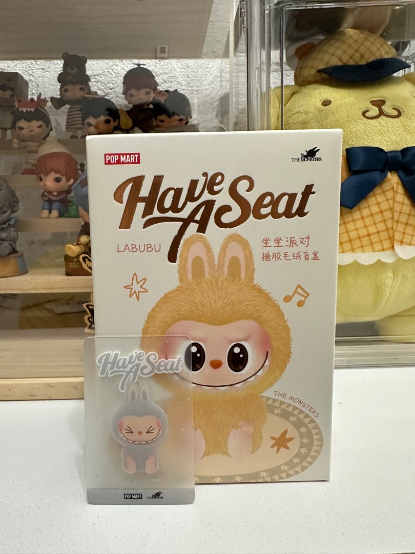 POP MART : Labubu V2 Have A Seat (HEHE), Hobbies & Toys, Toys & Games ...