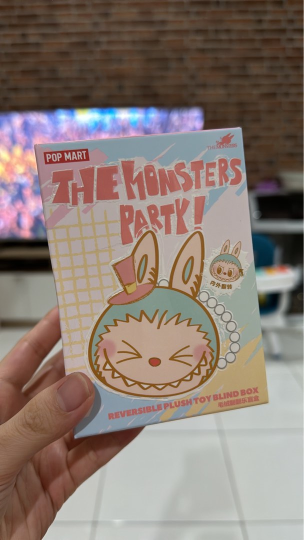 Popmart THE MONSTERS Party Series-Reversible Plush Blind Box, Toys ...