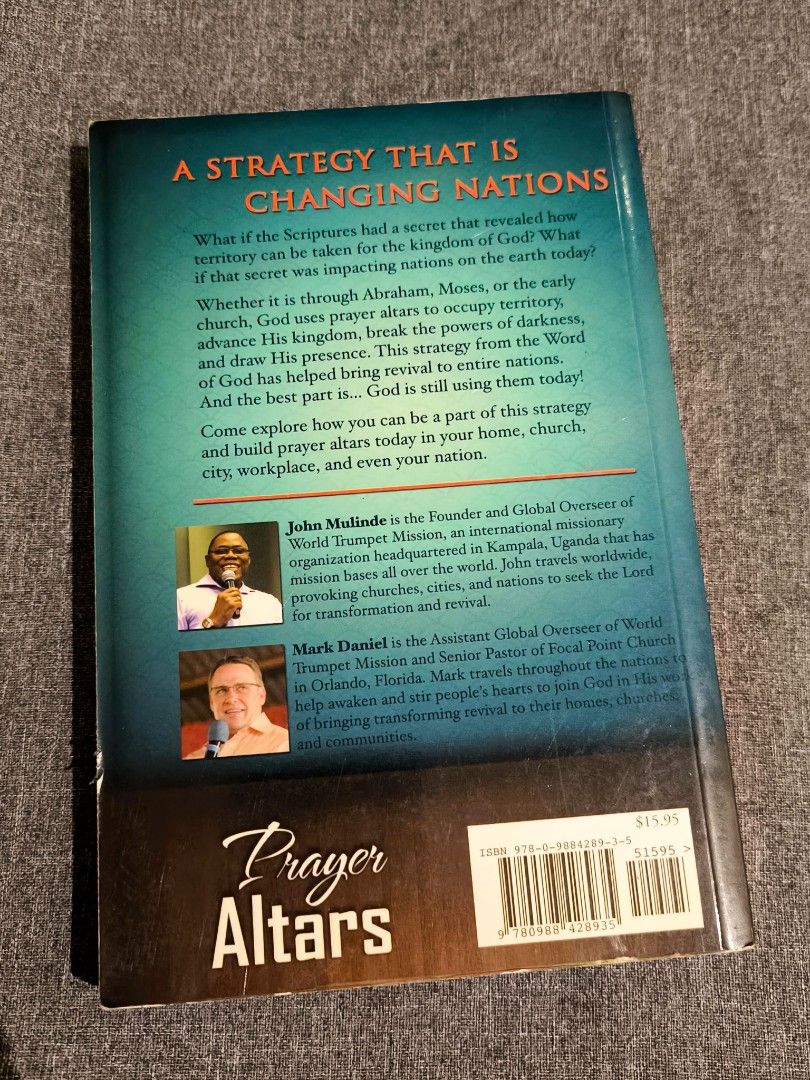 Prayer Altars A strategy That Is Changing Nations Book John Mulinde ...