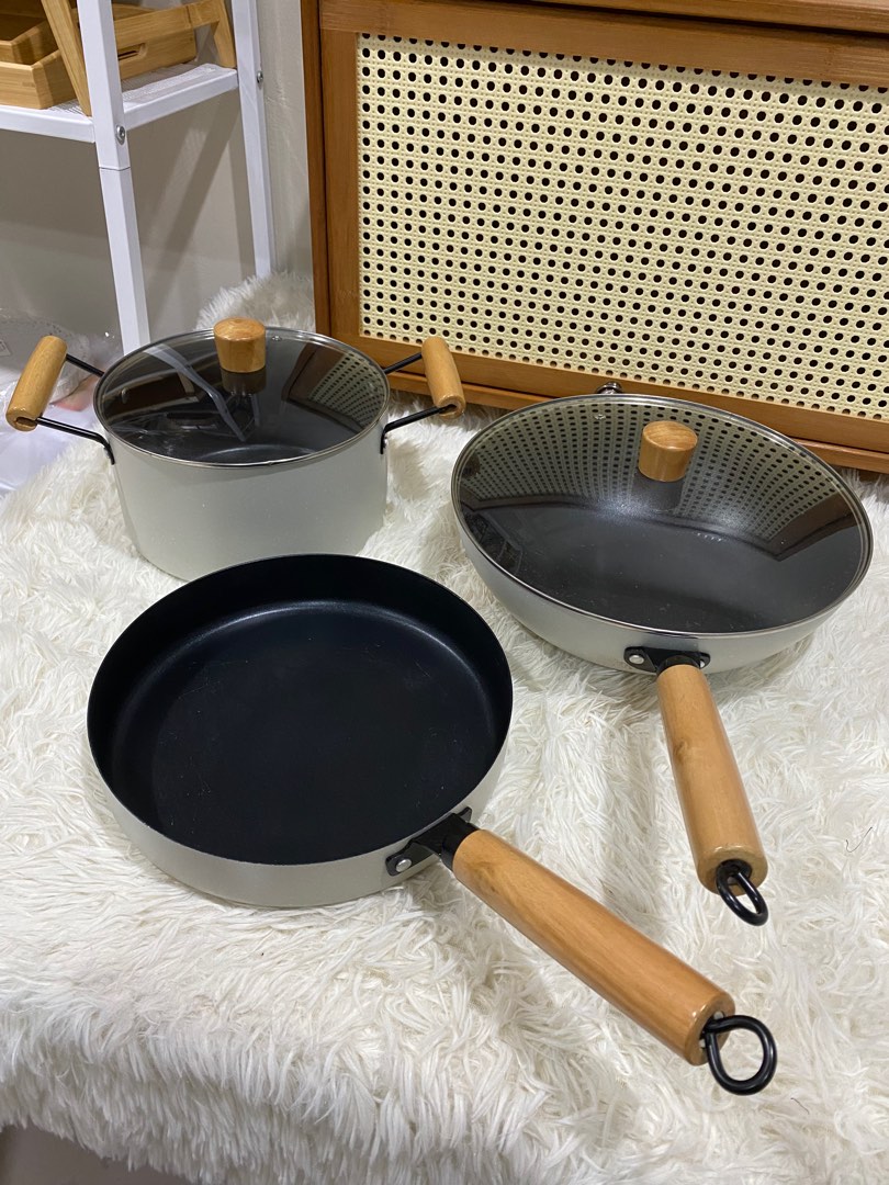 Set Periuk 3 in 1, Furniture & Home Living, Kitchenware & Tableware ...