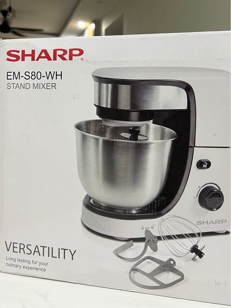 Sharp Stand Mixer EM-S80-WH, TV & Home Appliances, Kitchen Appliances ...