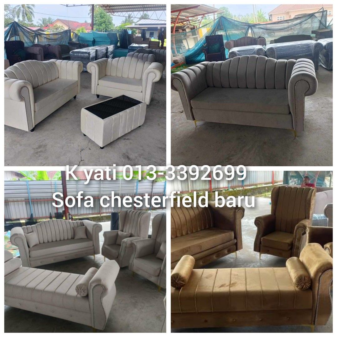 Sofa chesterfield baru, Furniture & Home Living, Furniture, Sofas on ...