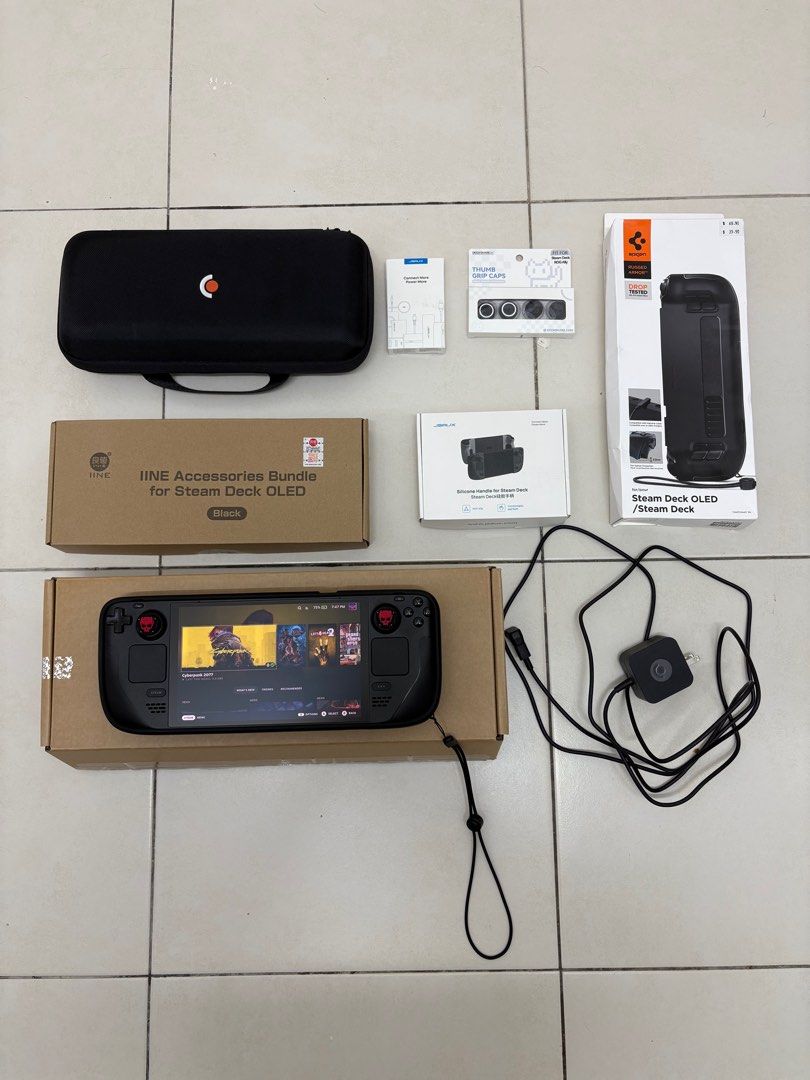 Steam Deck OLED 512GB Used Full Set with Accessories, Video Gaming ...