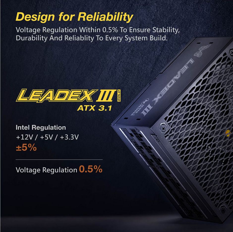 Super Flower Leadex III ATX 3.1 Gold Full Modular (PCIE 5.1) (850w ...