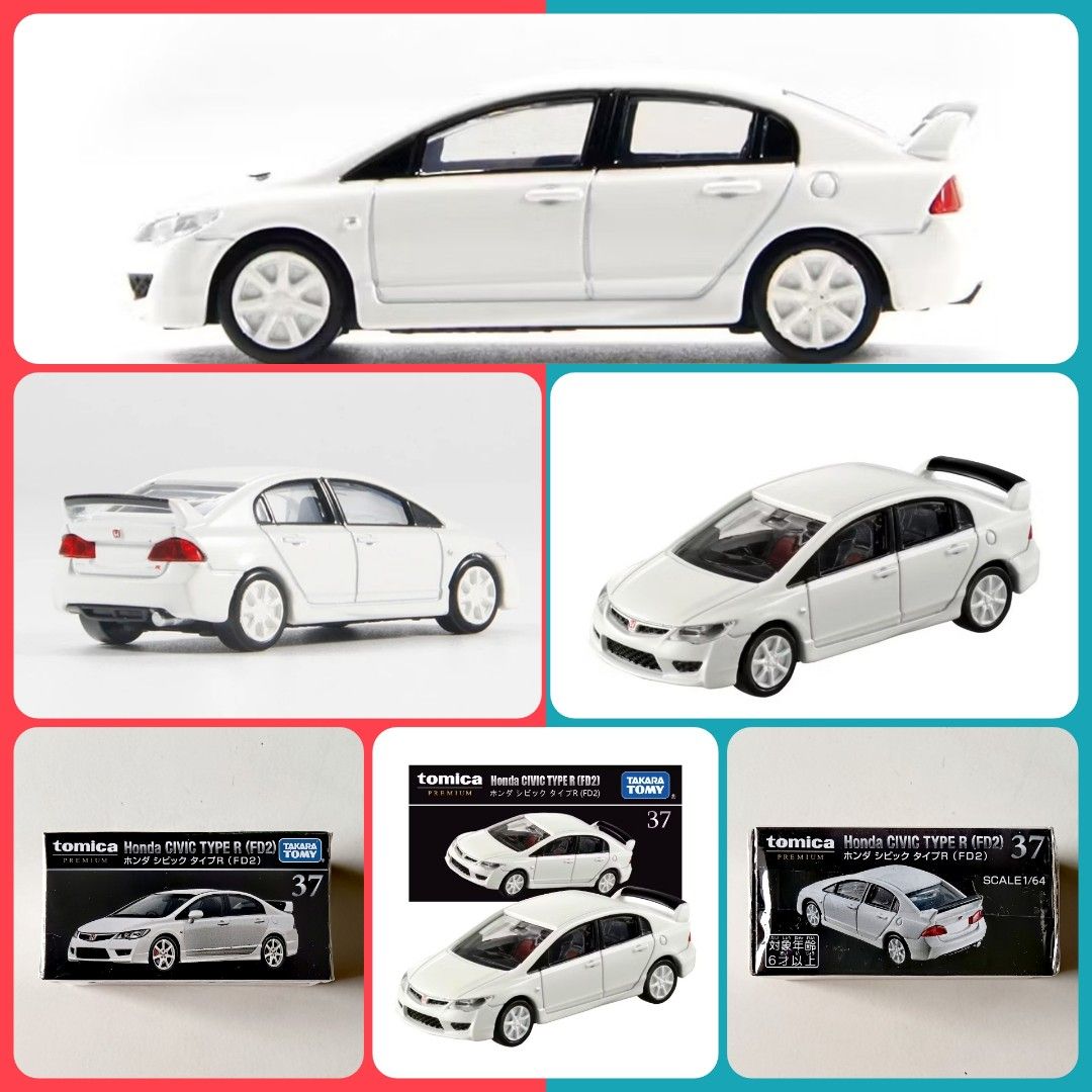 TOMICA PREMIUM NO. 37 Honda Civic Type R (FD2), Hobbies & Toys, Toys & Games on Carousell