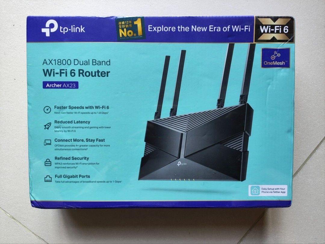 TP Link AX1800 Dual Band WiFi 6 Router, 電腦＆科技, 商務用科技產品 - Carousell