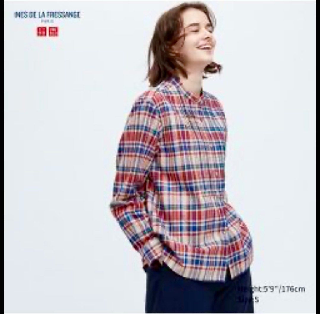 Uniqlo X Ines De la Fressange Linen Blouse, Women's Fashion, Tops, Blouses on Carousell