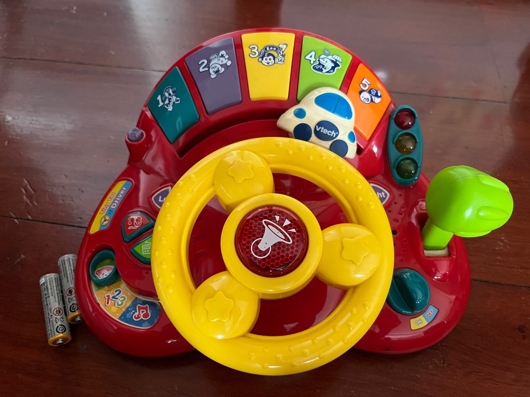 Vtech Tiny Tot Driver with Battery, Babies & Kids, Infant Playtime on ...