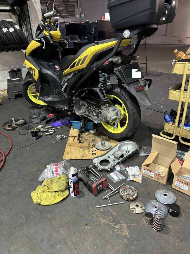 AEROX V1 FULL SERVICE‼️ 100% ORIGINAL‼️, Motorcycles, Motorcycle ...