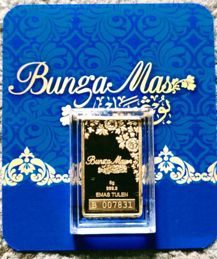 5g Public Gold Bar Bullion Bunga Mas Pamp Heraues Argor, Hobbies & Toys ...