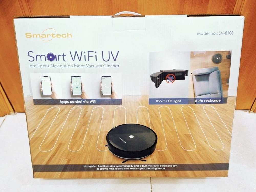(全新原封現貨) Smartech SV-8100 “Smart Wifi UV” 智能導航除塵清潔吸塵機 打掃 機械人 家居 房間 無線 ...