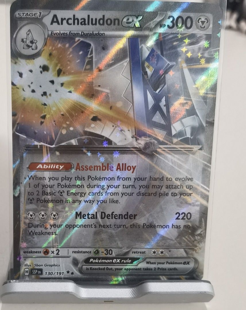 Archaludon EX Pokemon Trading Card Game TCG, Hobbies & Toys, Toys ...