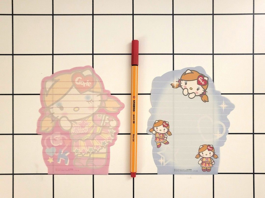 Assorted Hello Kitty Die Cut Memo, Hobbies & Toys, Stationary & Craft ...