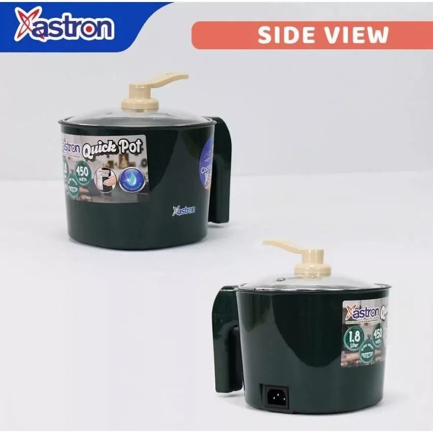 Astron QUICKPOT 1.8L Multipurpose Electric Cooker Non Stick Teflon Dry ...