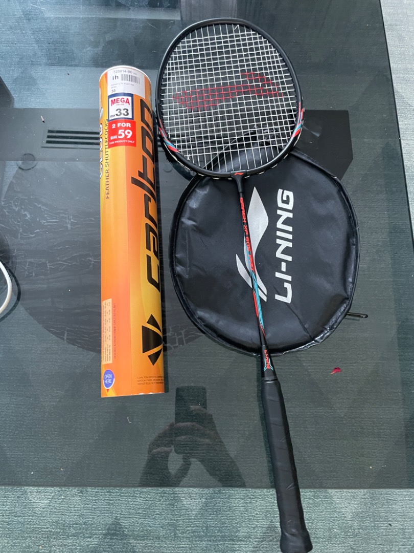 Badminton racket (smash XP 505 pro) + FREE shuttlecock, Sports ...