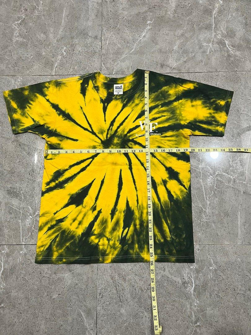 Baju tie dye tag anvil blue year mid 2000s., Men's Fashion, Tops & Sets ...