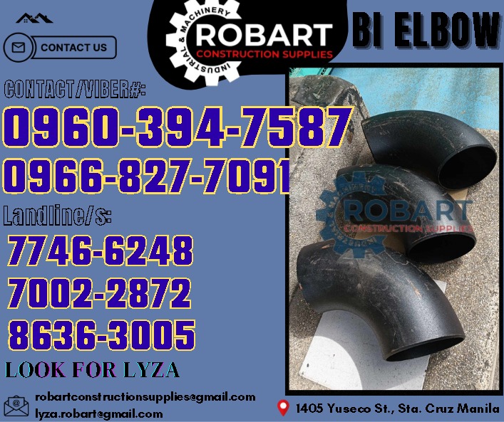 BI Elbow Welded Sch 40, Commercial & Industrial, Construction Tools ...